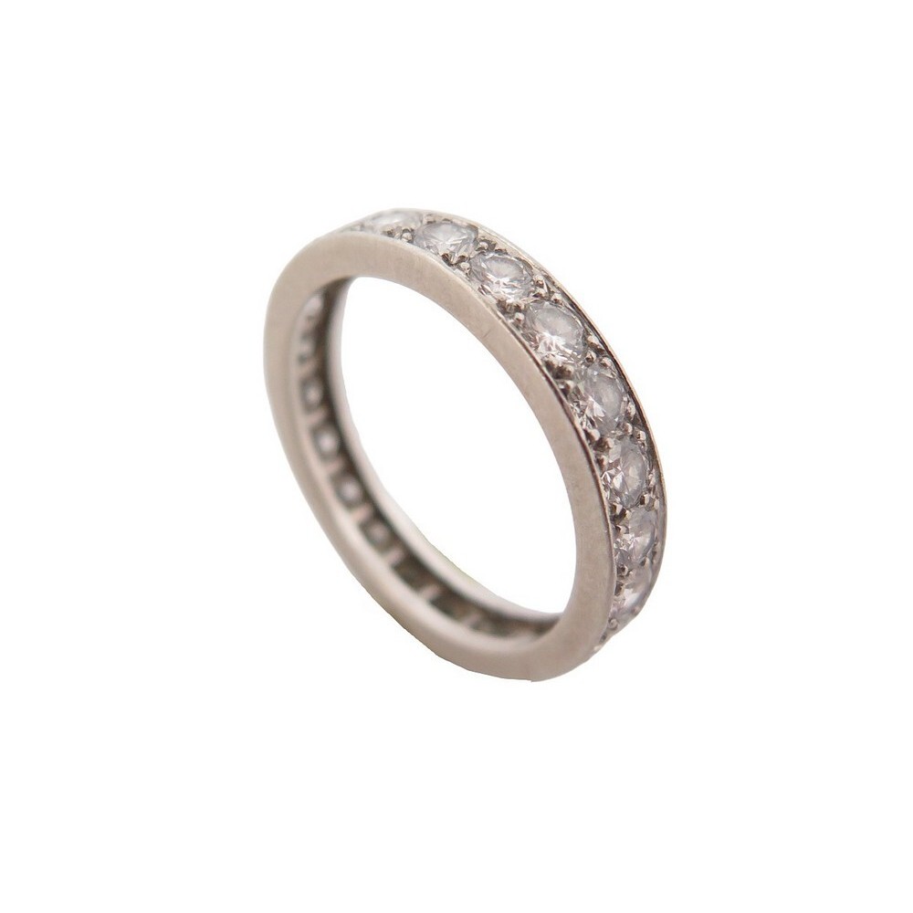 bague alliance tour pavage complet 22 diamants 1.5ct