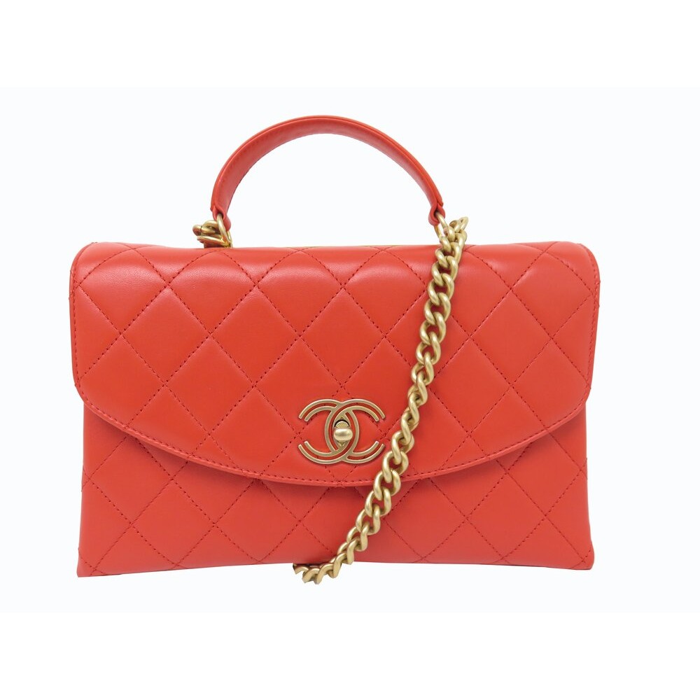 sac a main chanel coco handle bandouliere cuir